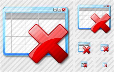 Table Delete Icon Aero Professional Stock Icon And Free Sets Awicons