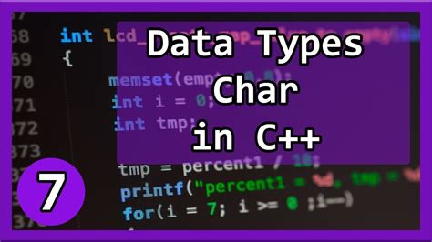 C Tutorial Data Type Char YouTube