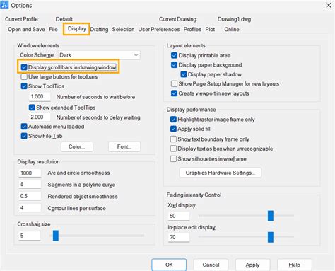 ★how To Set To Display Scrollbars For The Drawing Area In Zwcad