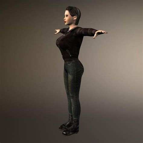 Rigged Sexy Girl 3d Model By Cgtools
