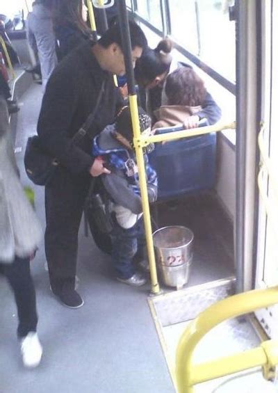 Pee Bucket On A Local Bus