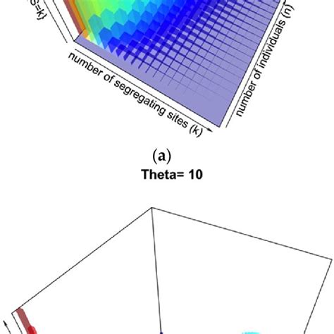 Probability Surface Of Observing A Number Of Segregating Sites K For A