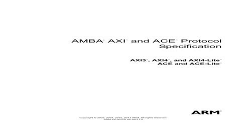 Download Pdf Ihi0022d Amba Axi Protocol Spec