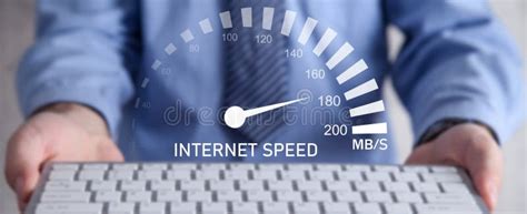 Internet Speedometer Speed Technology Network Stock Image Image Of