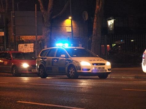 Flashing Lights A Police Car Parked Outside The Canalhouse Flickr