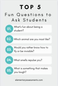 55 Fun Questions To Ask Students