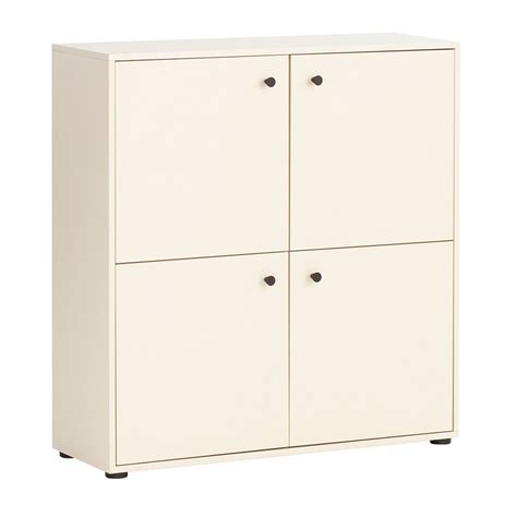 Lomadox Kommode Lorca 80 Creme Beige 4 Türen Anrichte Schrank 981x101