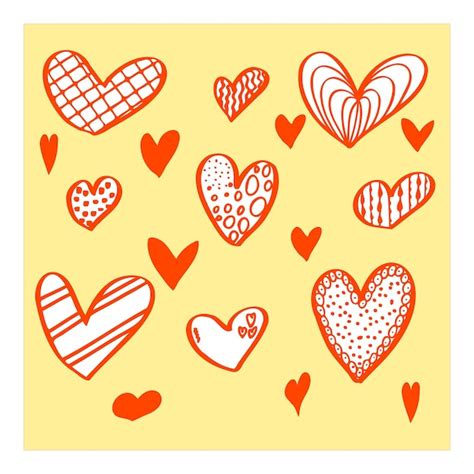 Premium Vector Vector Isolated Set Of Hearts