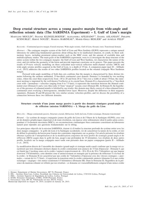 Pdf Deep Crustal Structure Across A Young Passive Margin From Wide Angle And Reflection