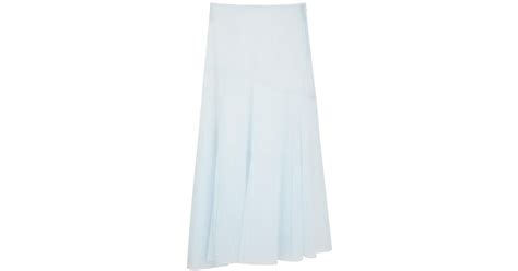 Simone Rocha Sheer Tulle Maxi Skirt In Blue Lyst