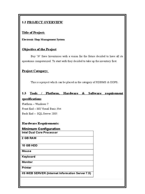 Electronic Shop Management System Pdf Databases Sql