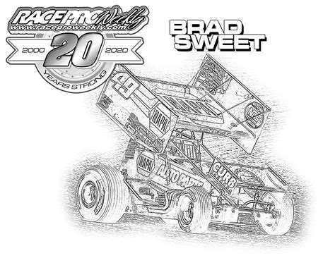 Sprint Car Coloring Pages Race Car Coloring Pages Cars Coloring Pages