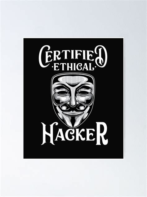 cyber security ethical hacker poster for sale by woormle redbubble