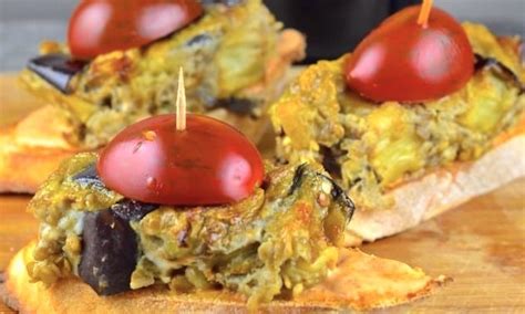 A Match Made In Heaven — Spicy Eggplant Montadito With Rioja Wine