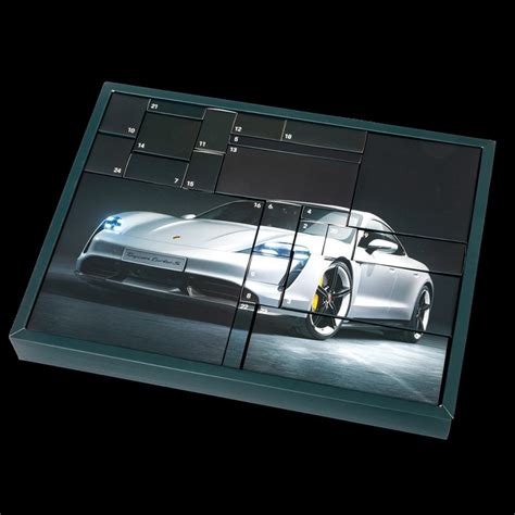 Porsche Advent Calendar Taycan Turbo S 2020 Frozen Blue 1 24 Map09680022