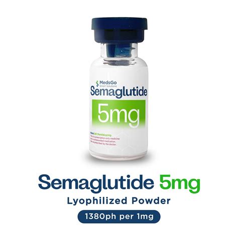 Compounded Semaglutide 5mg Lyophilized Powder Sterile Water For