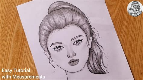 Woman Face Drawing Easy