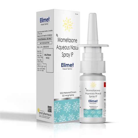 Elimet Nasal Spray Mometasone Furoate 50 Mcgspray 100 Metered Doses