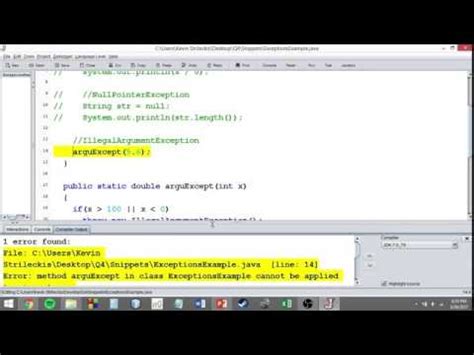 Illegal Argument Exception Youtube
