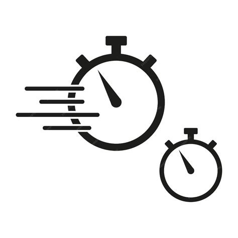Premium Vector Speed Motion Stopwatch Icons Fast Time Passing Concept