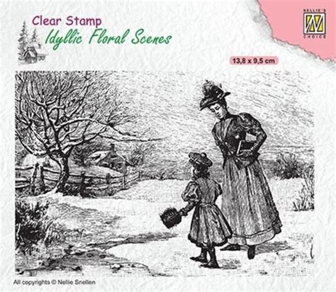 IFS024 Clear Stamps Idyllic Floral Scenes Nellie Snellen Vintage