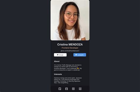 Github Cristina Fruitspunchsamurai Business Card