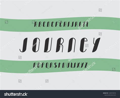 Journey Cursive Font Vector Alphabet Letters Stock Vector Royalty Free 1487679476 Shutterstock