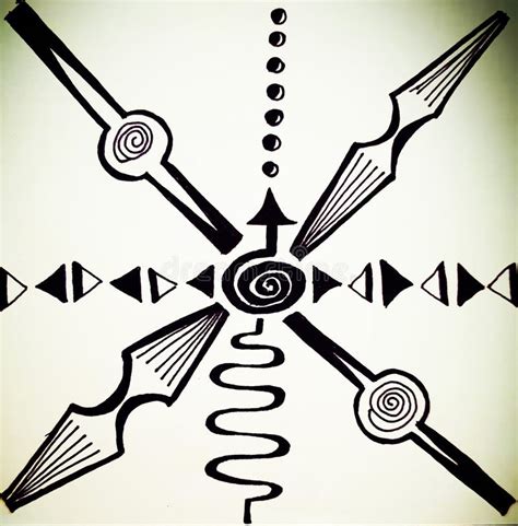 Homme Ou Guerrier Concept Mystique Noir Et Blanc Pour La Carte De Tarot