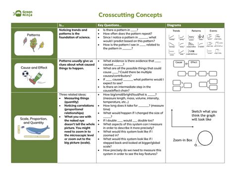 Mastering The Crosscutting Concepts Using Graphic Organizers — Green Ninja