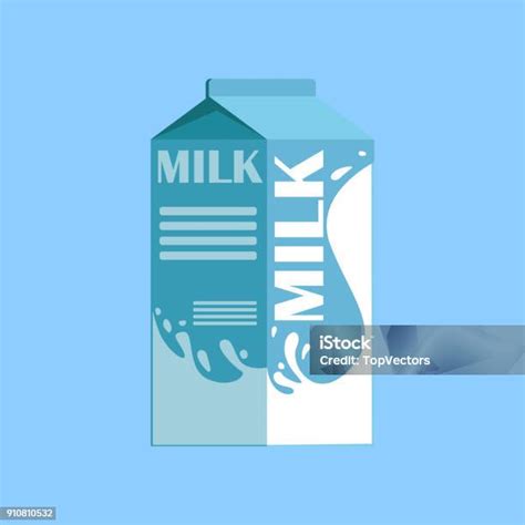우유 신선 하 고 건강 한 낙농 제품 벡터 일러스트 레이 션의 판지 상자 날씨에 대한 스톡 벡터 아트 및 기타 이미지 날씨