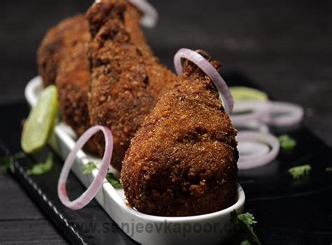 How To Make Chicken Crumb Chops Recipe By Masterchef Sanjeev Kapoor