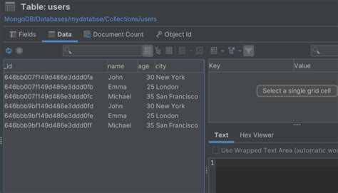Exploring MongoDB Data Structure With DbVisualizer