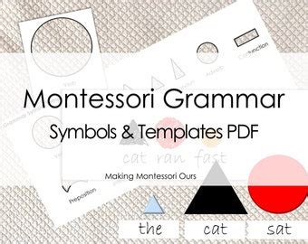 Montessori Grammar Etsy