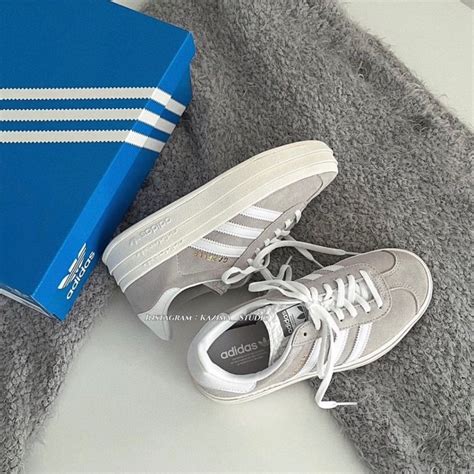 Kazima｜現貨 愛迪達 Adidas Gazelle Bold 堆疊厚底 復古鞋 Lisa 同款 黑白 Hq6912 蝦皮購物