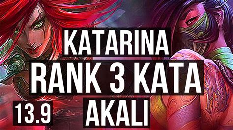 Katarina Vs Akali Mid Rank 3 Kata 1015 Quadra Legendary Kr