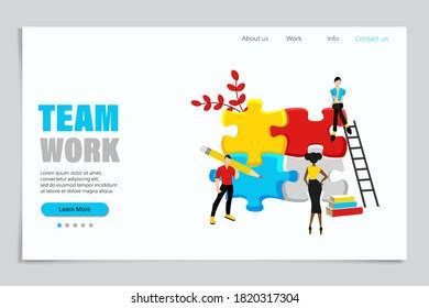 Page Template Solution Modern 3d Isometric Stock Vector Royalty Free