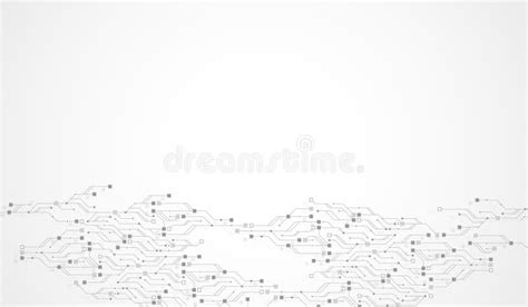 Technology Abstract Circuit Board Texture Background High Tech Futuristic Circuit Board Banner