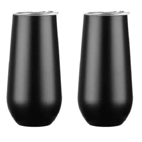 Stainless Steel Champagne Flutes 175ml 2 Pack Shop Today Get It