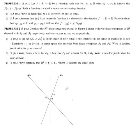 Solved Problem 1 1 Pts Let F R R Be A Function Such