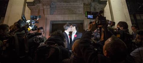 Gay Marriages Hundreds Turn Out To Celebrate First Same Sex Weddings