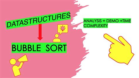 Bubble Sort Data Structures Sorting Algorithm Time Complexity Java Beginners YouTube