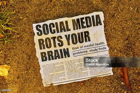 Tabloid Newspaper Headline Lying In The Dirt Screams About Social Media