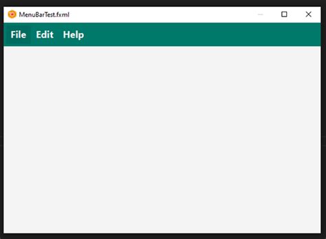 barra de menu con estilo en javafx utilizando css