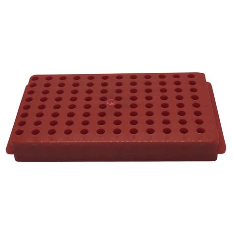 Estante Dupla Face Autoclavável Pp Vermelho P Microtubos De E ml Lab import