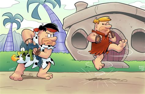Ryu Ken Masters Fred Flintstone And Barney Rubble Street Fighter
