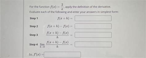for the function f x x2 apply the definition of the