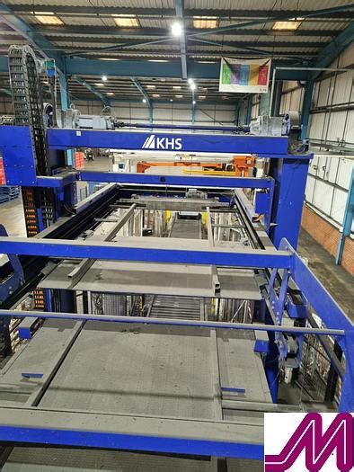 Used 2008 Khs Glass Bottle Palletiser With High Level Infeed Conveyor