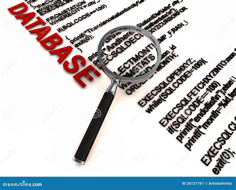 Database Words Stock Illustration Illustration Of Look 26127761