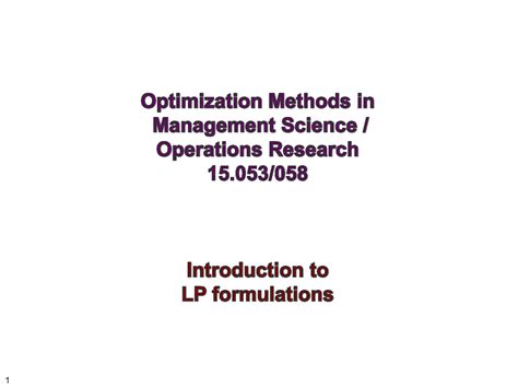 SOLUTION Introduction To Linear Programming Optimization Note Studypool