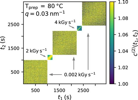 Dose Rate Effect On Dynamics Two Time Correlation Function Ttc From